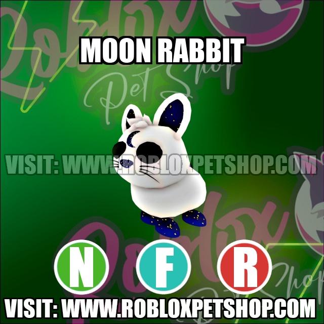 Moon Rabbit NEON FLY RIDE Adopt Me