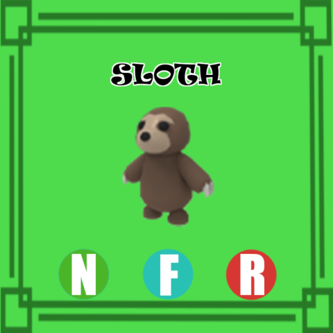 Sloth NEON FLY RIDE Adopt Me